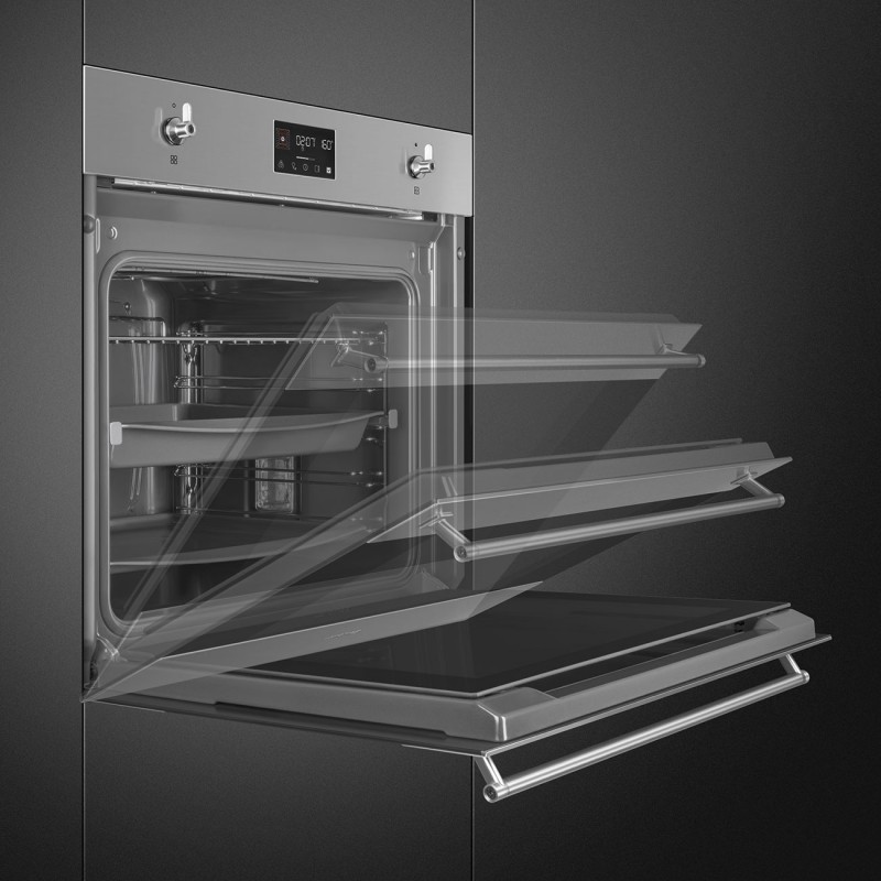 Smeg - Piekarnik elektryczny SO6302TX Classica Stal nierdzewna